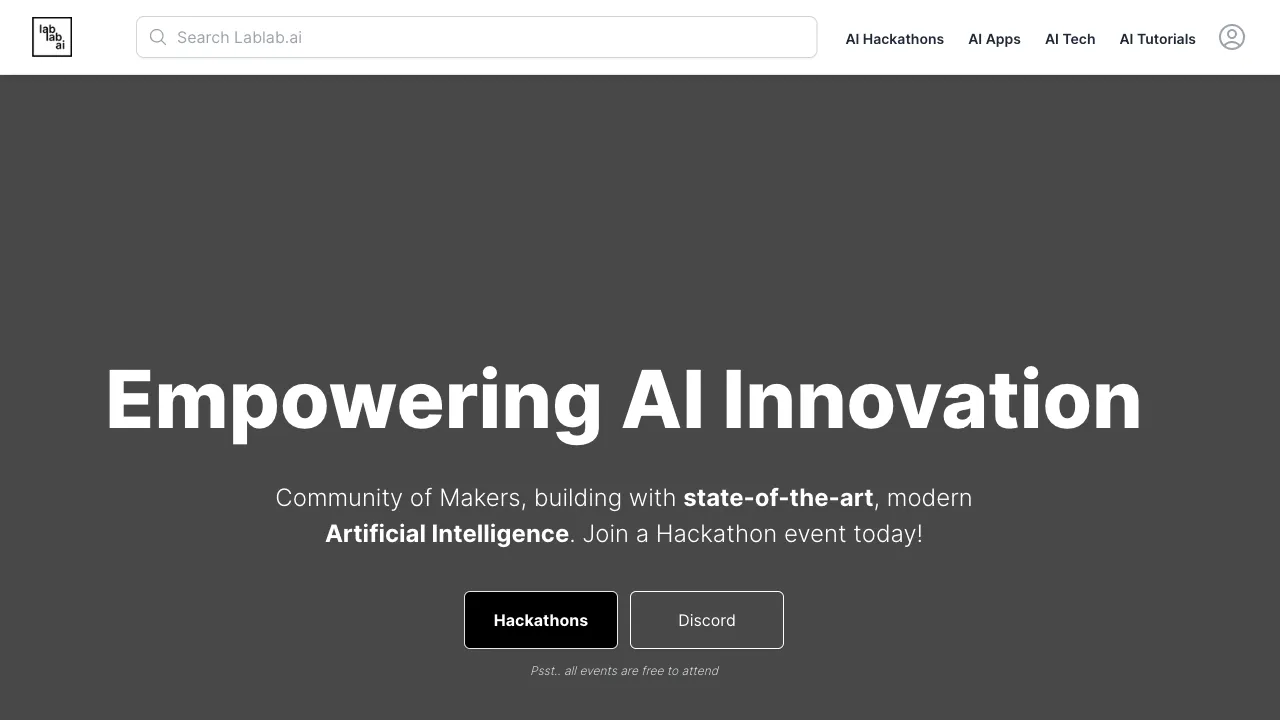 LabLab.ai | Empowering AI Innovation Through Collaboration | Creati.ai