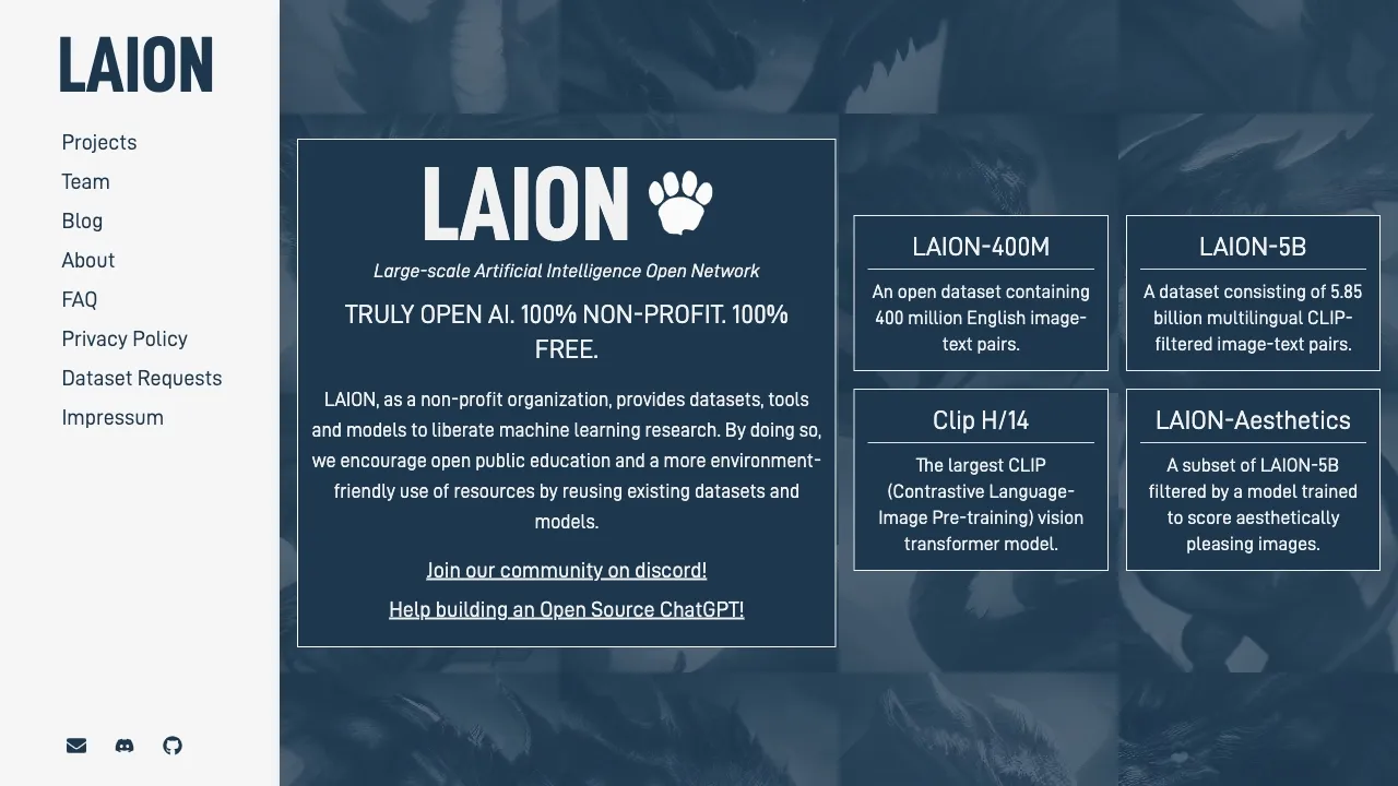 LAION - Open Datasets & AI Models for Research | Creati.ai