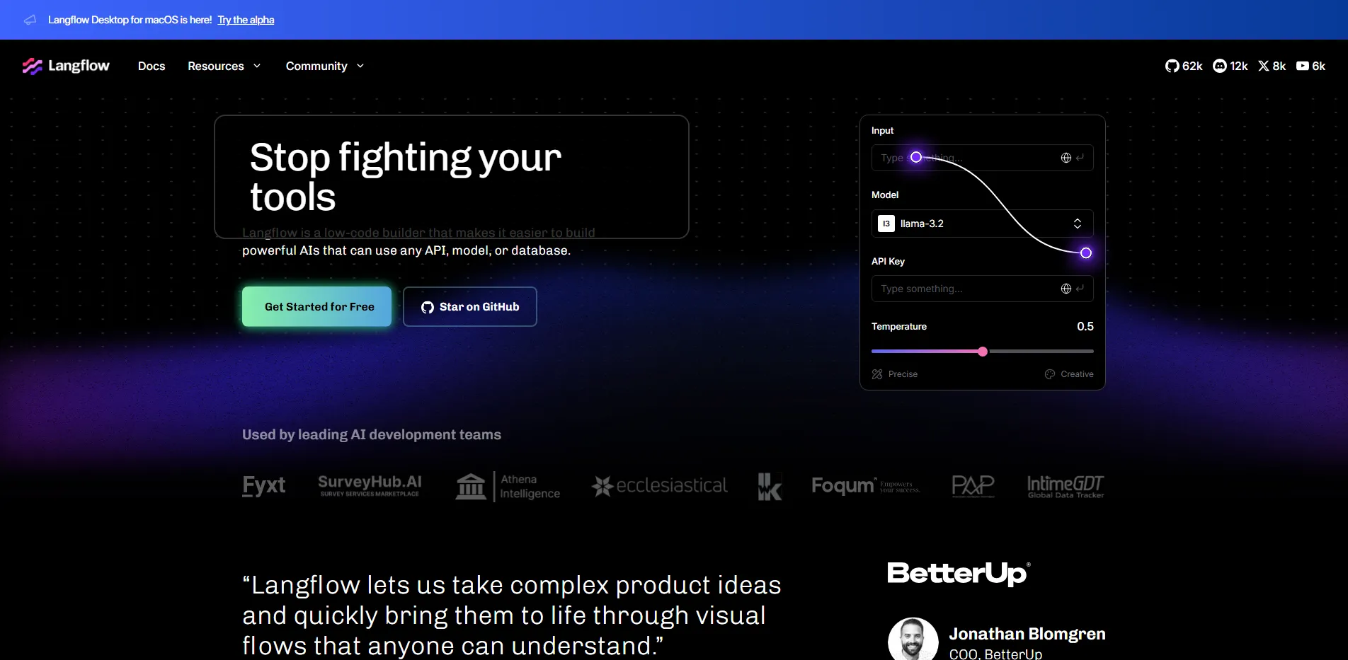 Langflow: Das visuelle Tool zur Entwicklung von KI-Anwendungen | Creati.ai