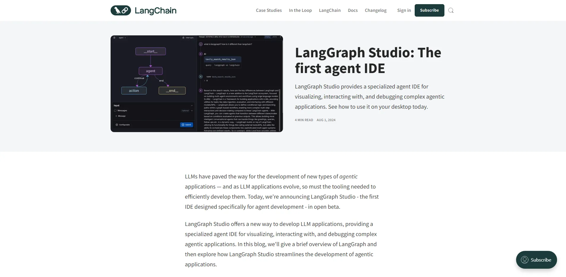 LangGraph Studio: The First Agent IDE for AI Development | Creati.ai