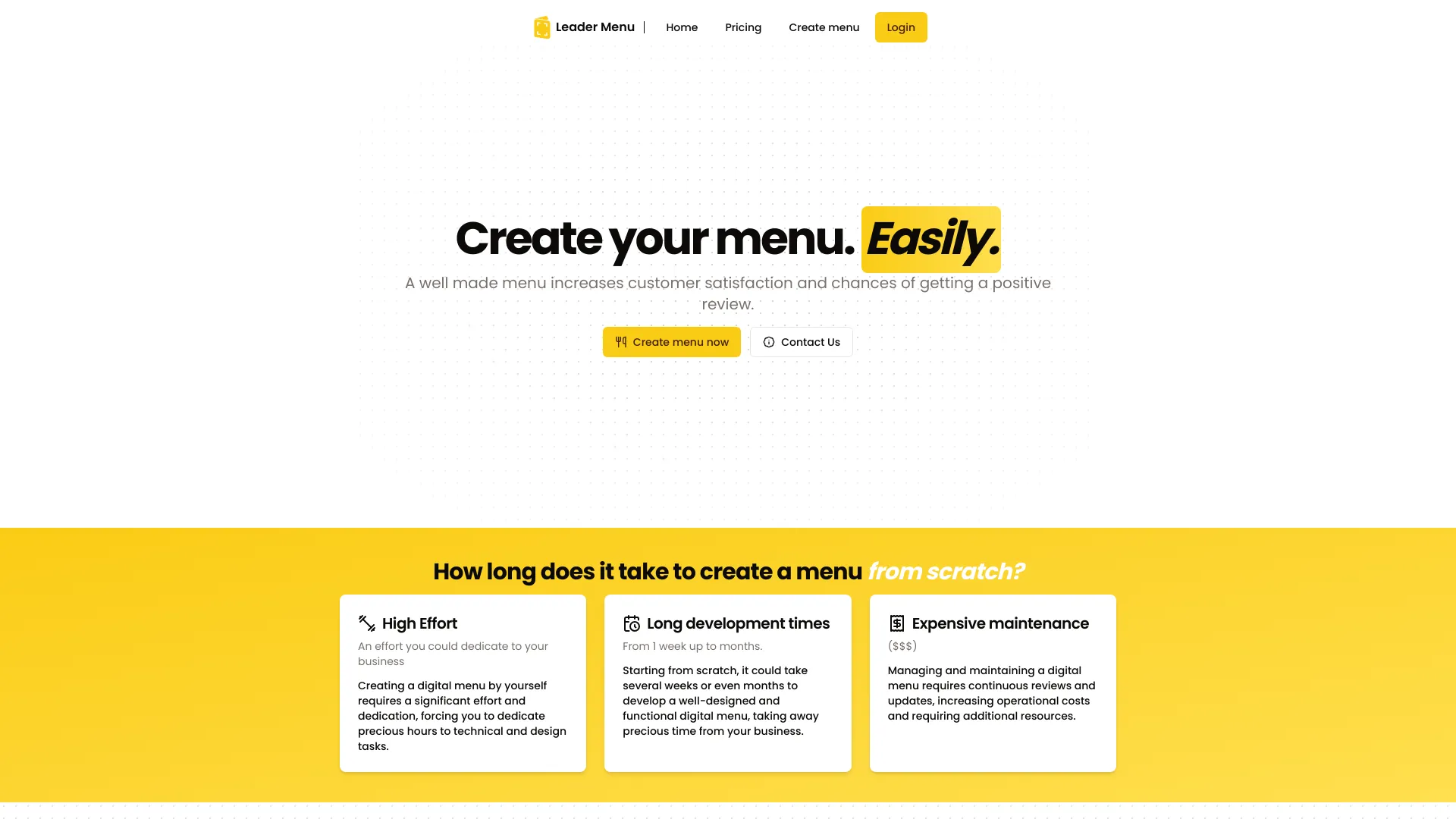 Leader Menu - Digital Menu Creator for Restaurants | Creati.ai