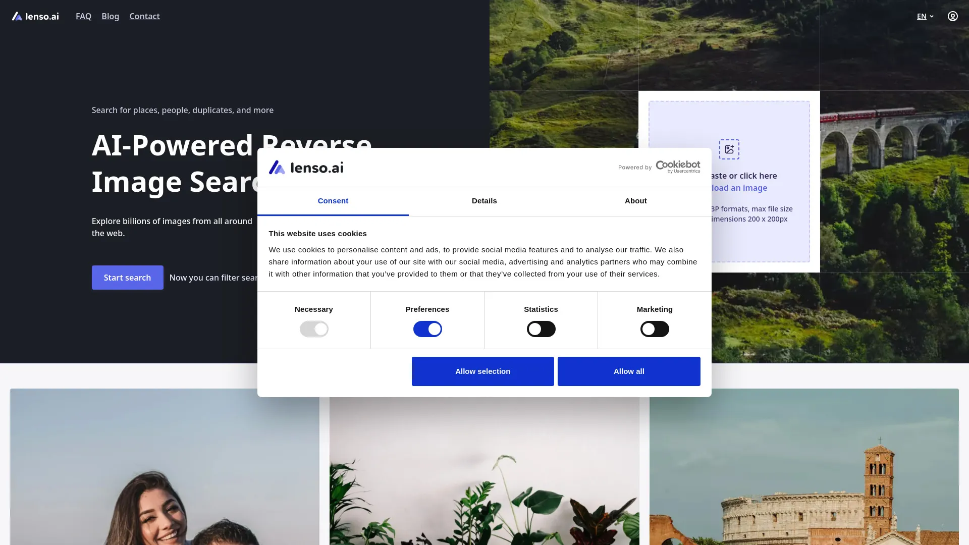 Lenso.ai | Advanced AI Reverse Image Search Tool | Creati.ai