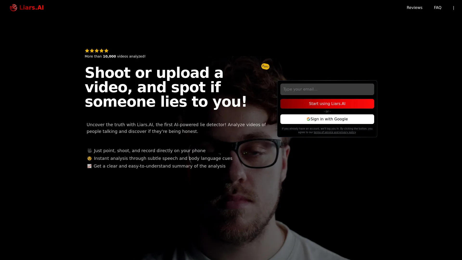 Liars.AI: The First AI-Powered Lie Detector | Creati.ai