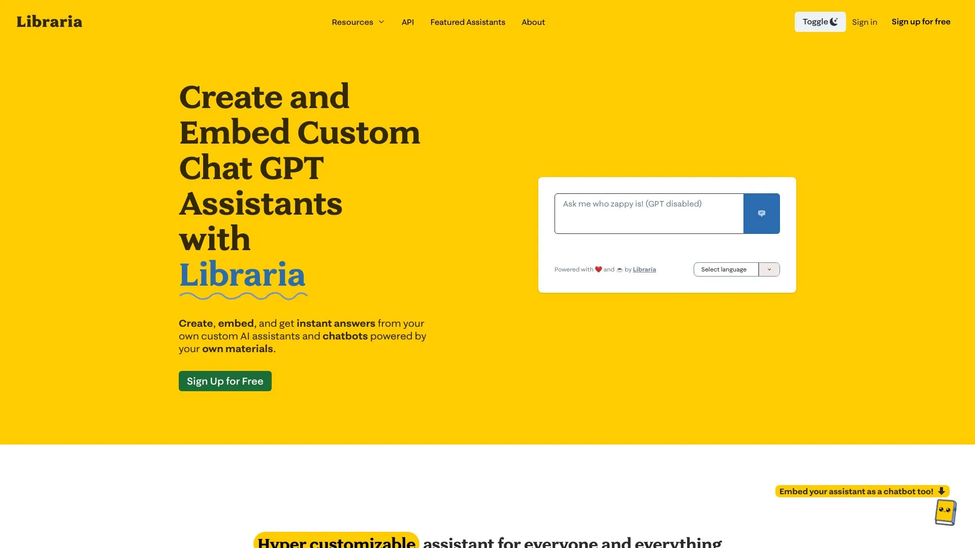 Libraria: Create Custom AI Chatbots Without Coding | Creati.ai