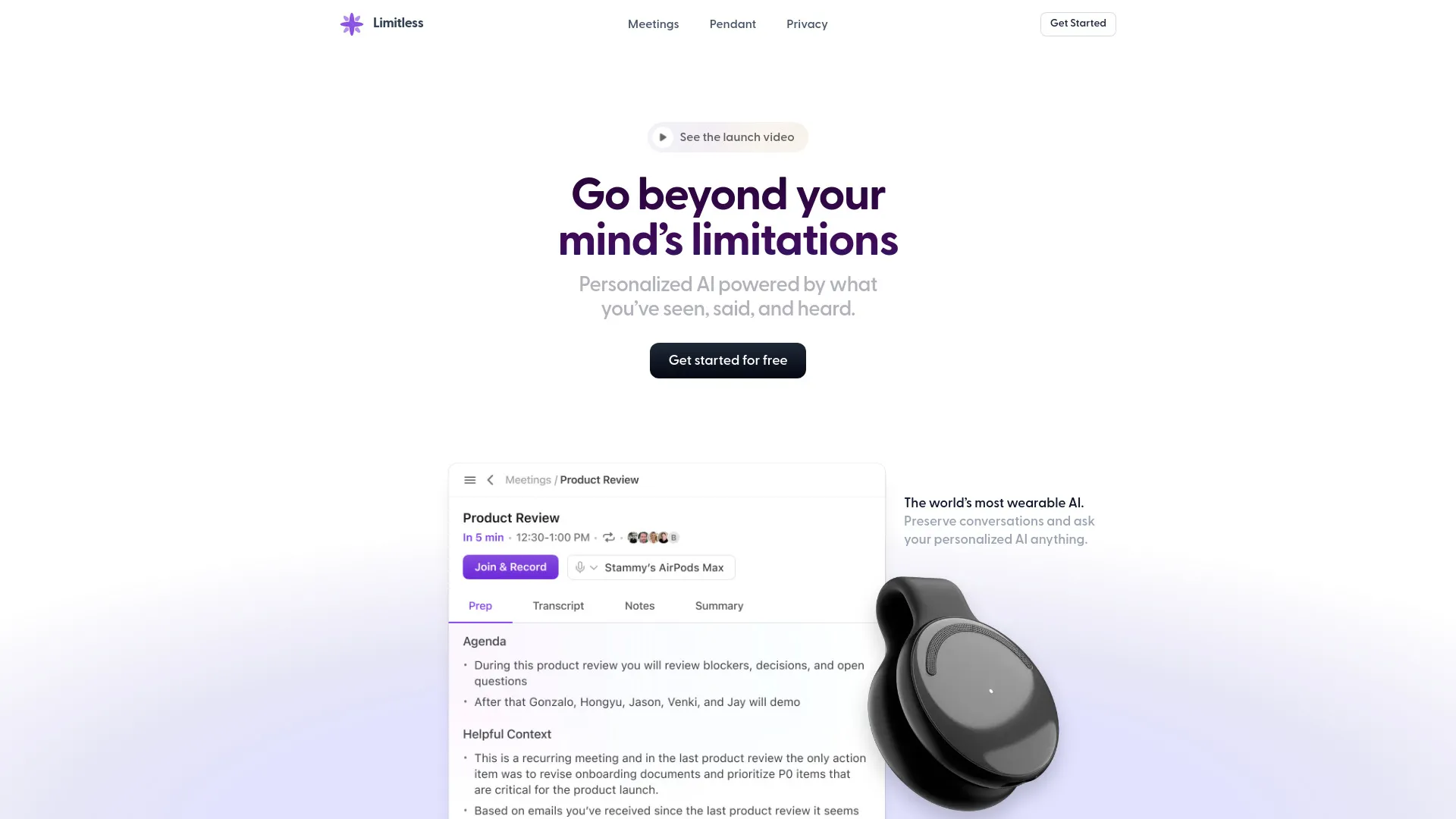 Limitless AI: Capture and Preserve Conversations with Wearable AI ...