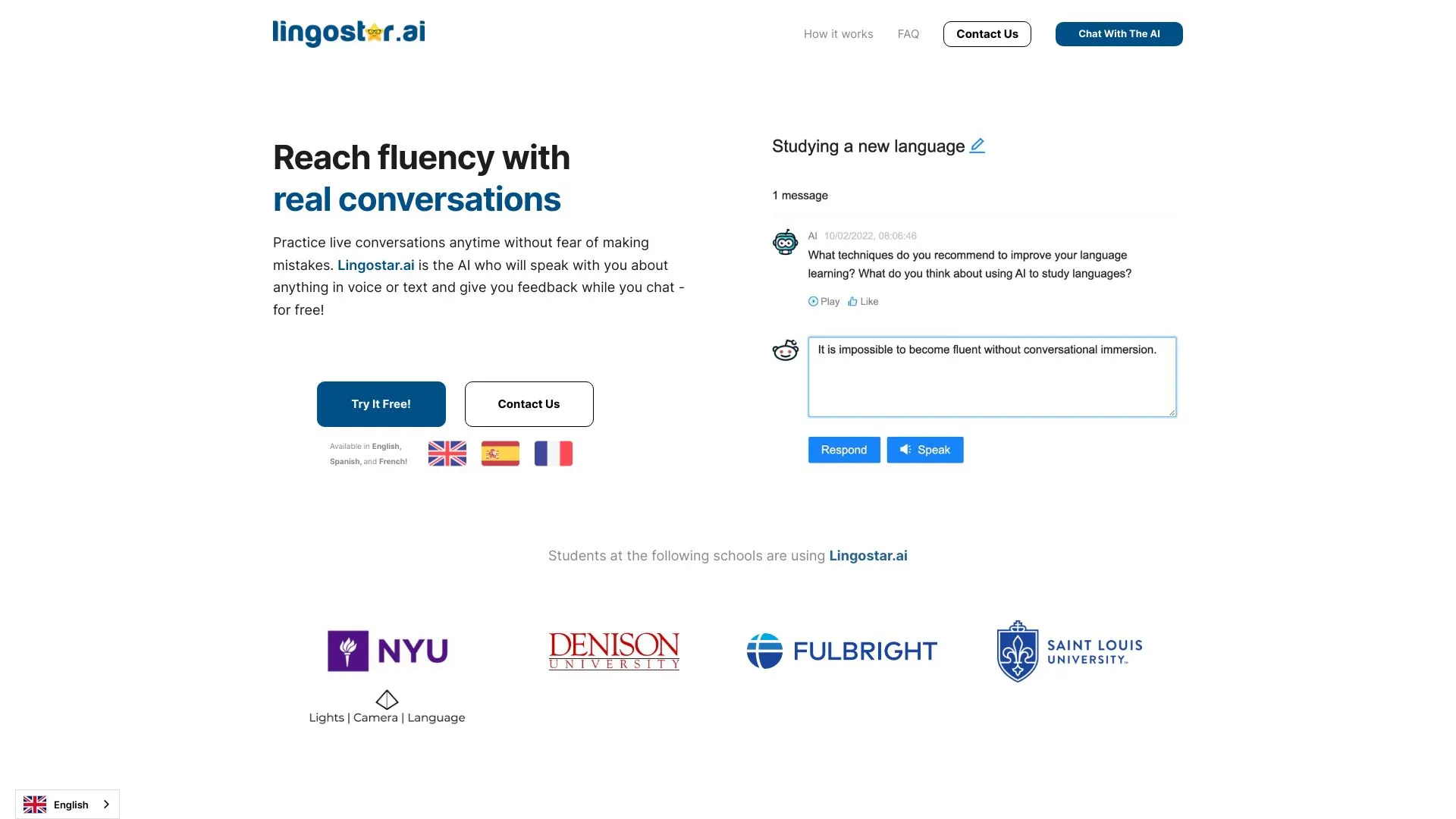 Lingostar - AI-Powered Language Learning | Creati.ai