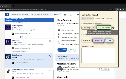 Link Letter Pro: AI-Powered Cover Letter Generator | Creati.ai