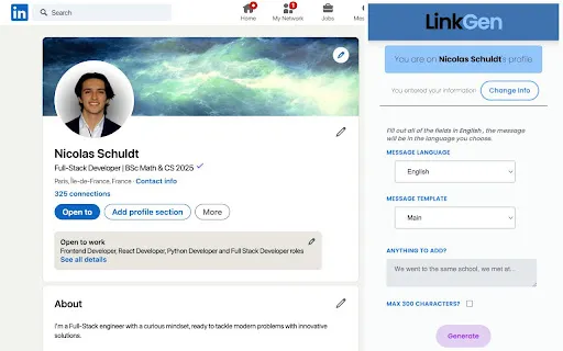 LinkGen: AI-Powered LinkedIn Messaging Automation | Creati.ai