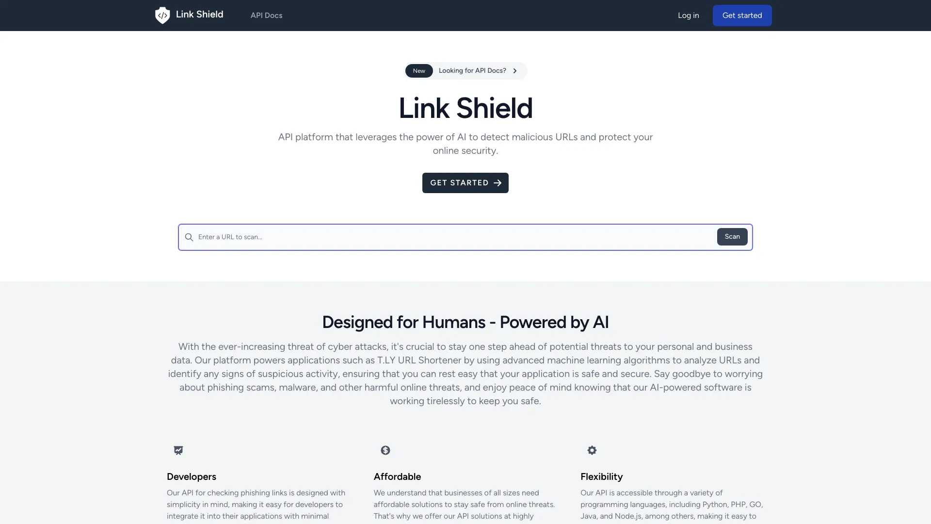 Link Shield API - AI-powered Malicious URL Detection | Creati.ai