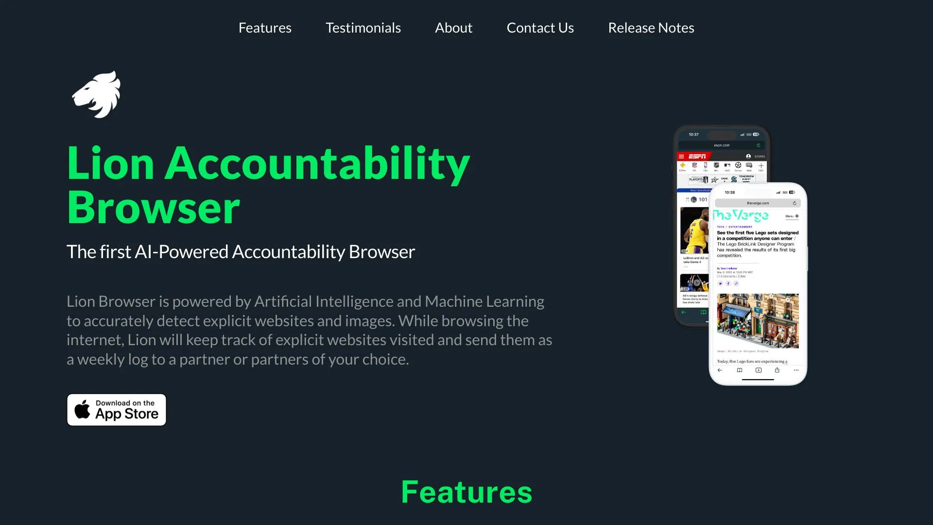 Lion Browser: AI-Powered Accountability and Safety | Creati.ai