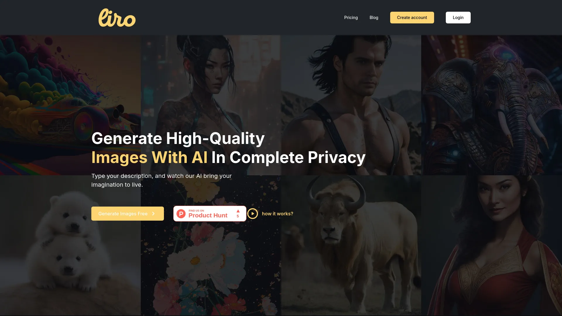 Liro.ai - Advanced AI Image Generator | Creati.ai