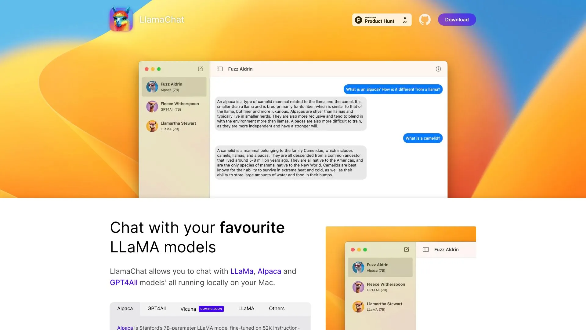 LlamaChat - Chat with LLaMA Models Locally on macOS | Creati.ai