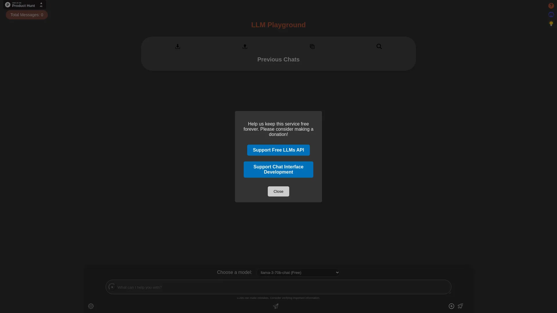 LLM Playground: Explore Large Language Models Easily | Creati.ai
