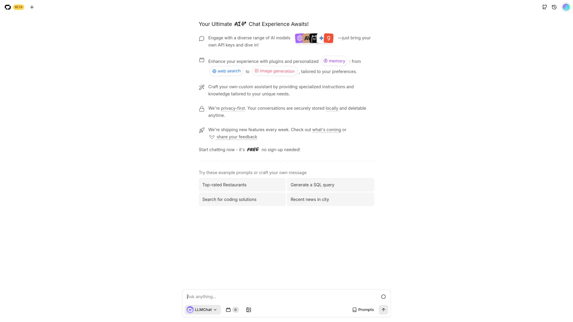 LLMChat: Advanced AI Chatbot for Enhanced Communication | Creati.ai