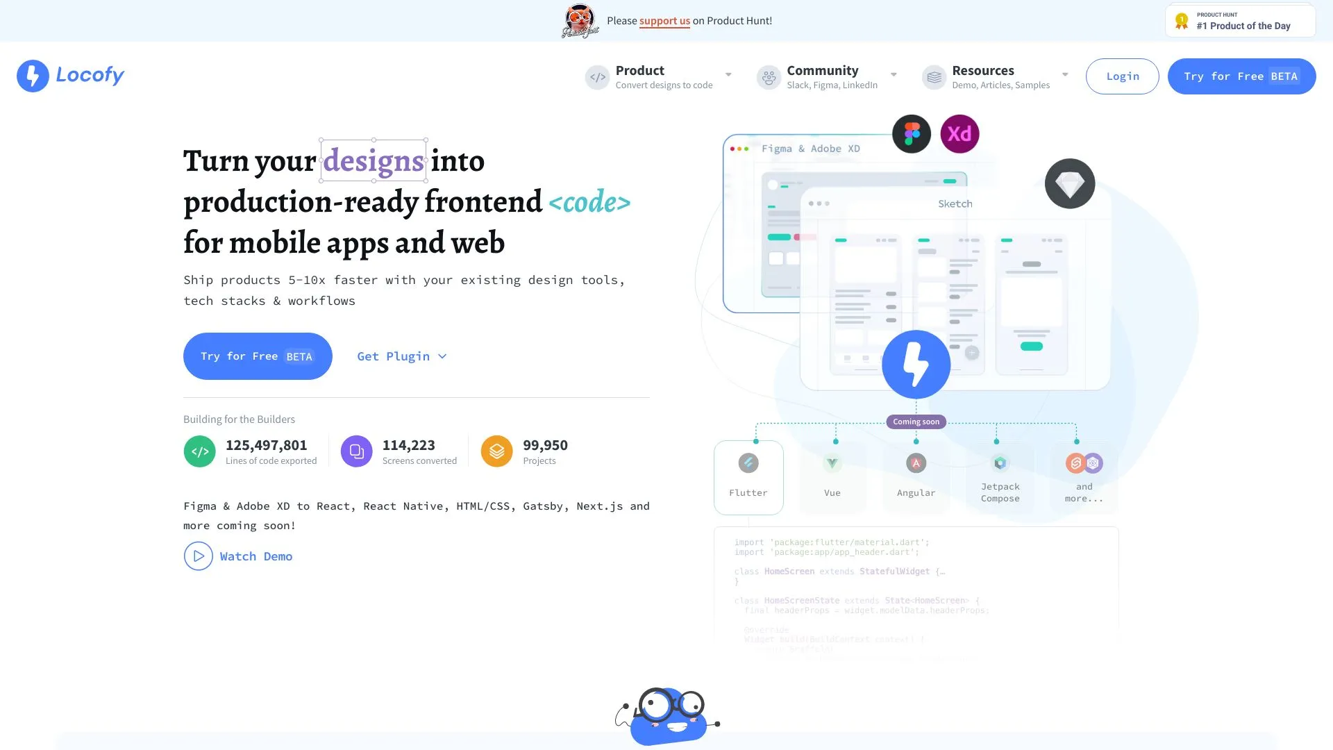 Locofy.ai - Convert Designs to Production-ready Code Instantly | Creati.ai