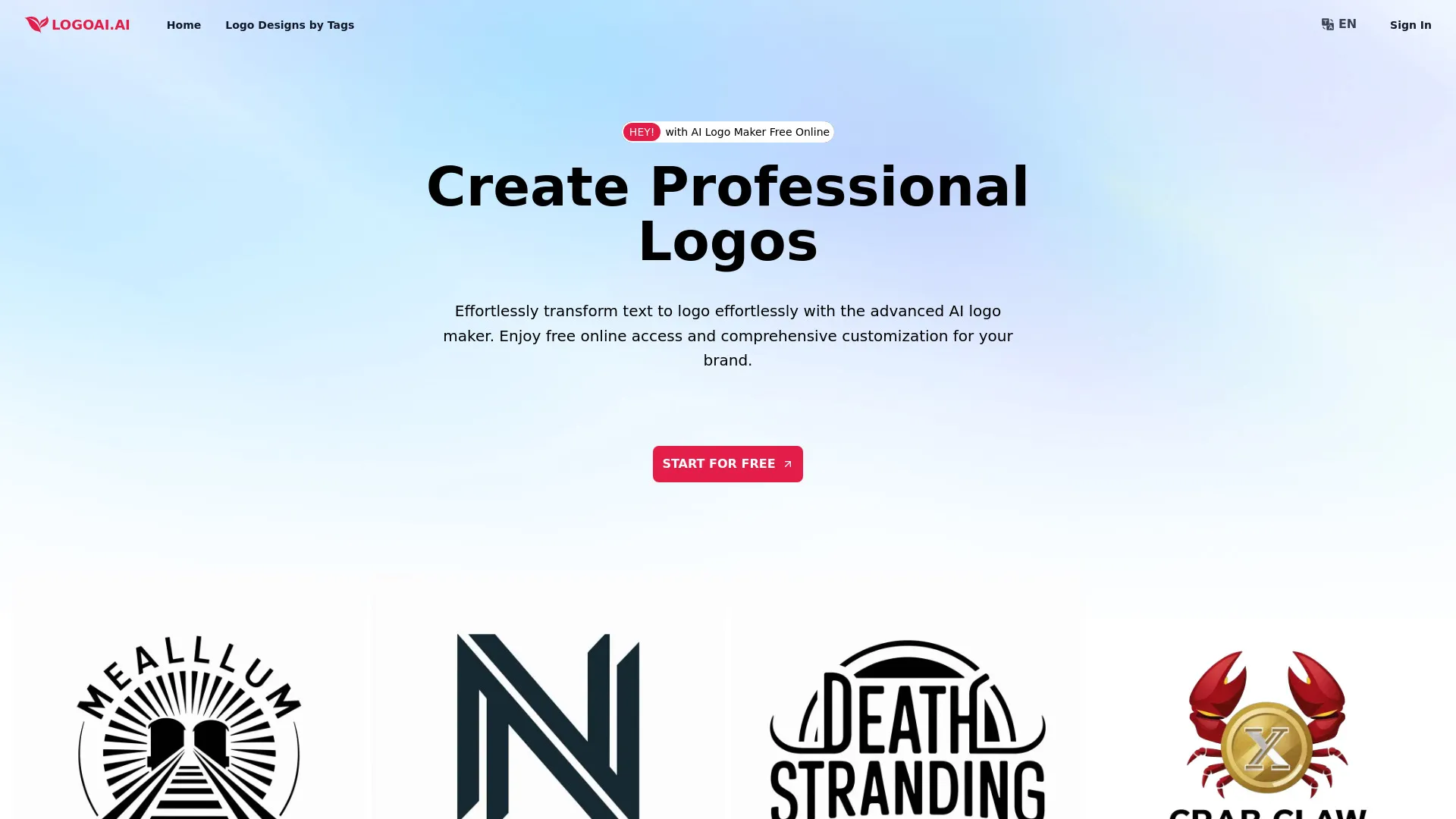 LogoAI: Criador de Logos Online Gratuito com IA | Creati.ai