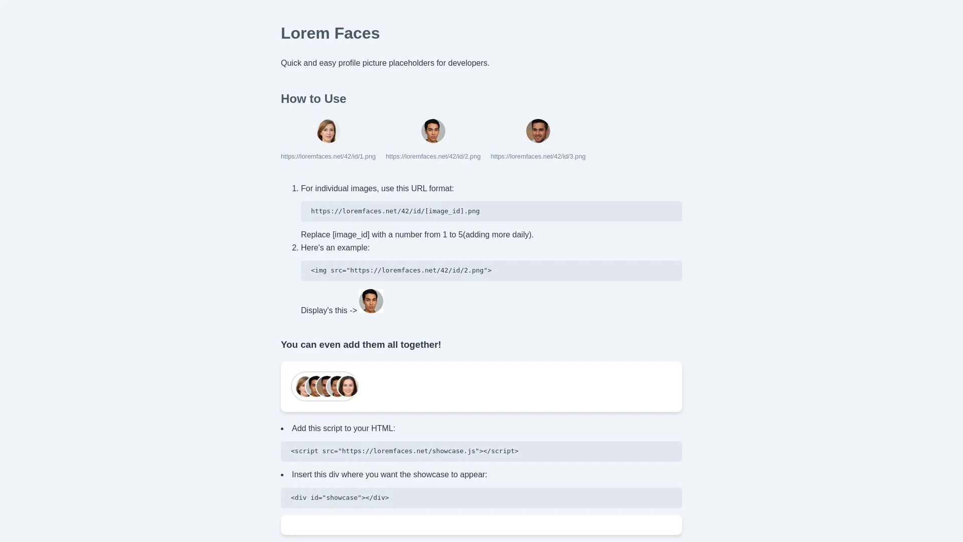 Lorem Faces - Imágenes de Perfil de Marcador de Posición Generadas por IA | Creati.ai