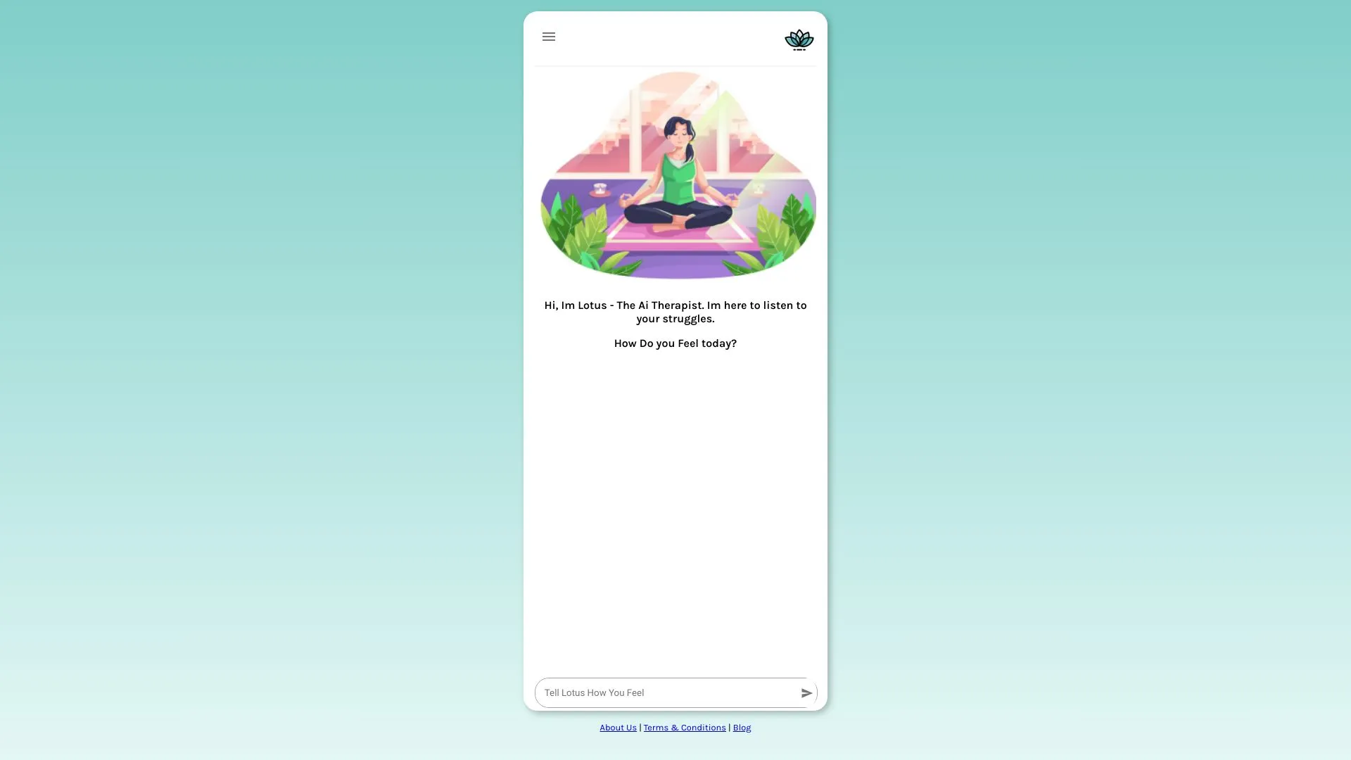 Lotus AI Therapist: Free Online Mental Health Support | Creati.ai