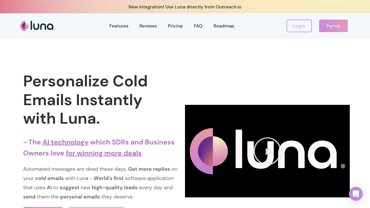 Luna.ai: AI-Powered B2B Prospecting for Lean Sales Teams | Creati.ai