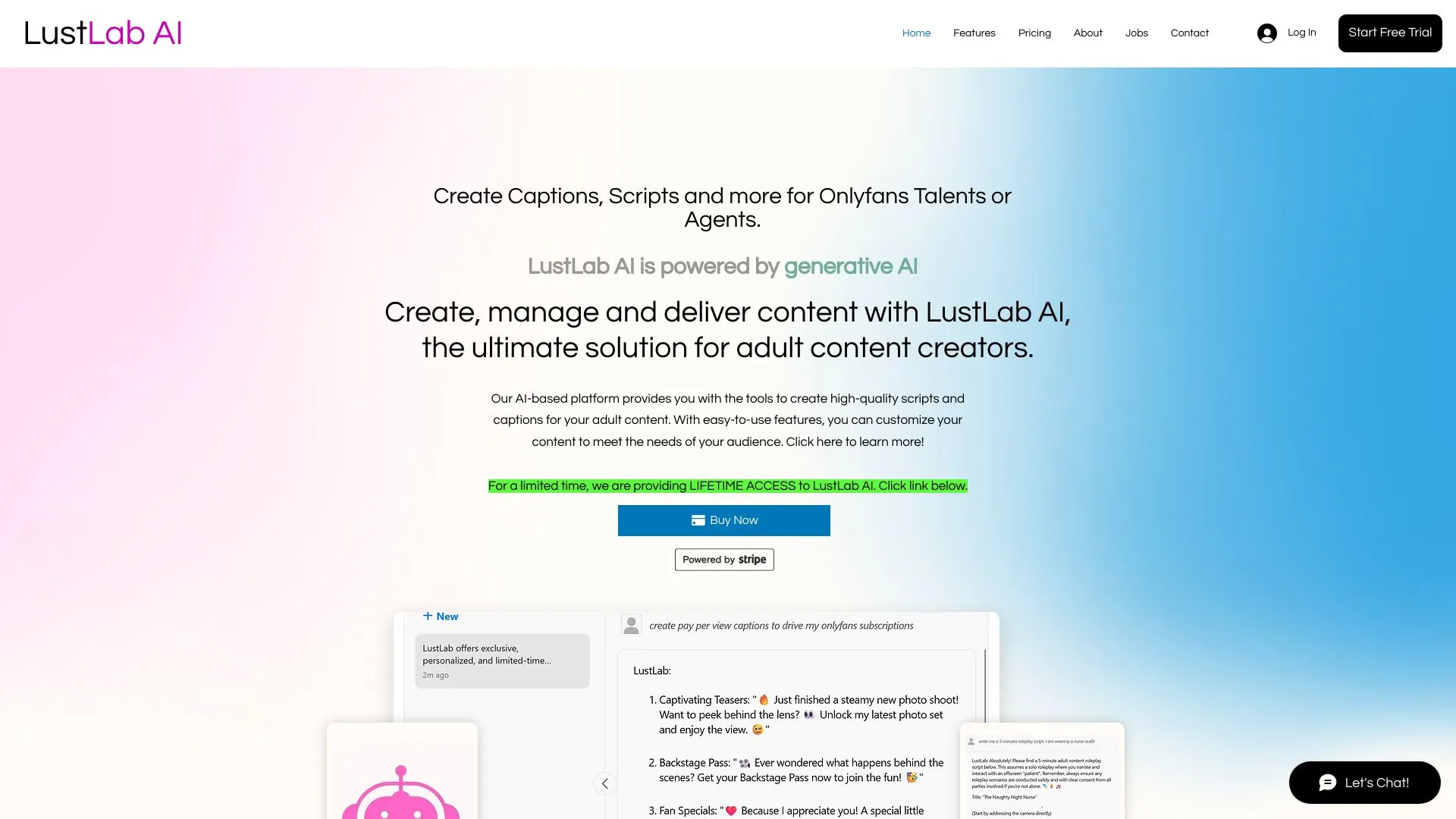 LustLab AI - Tu asistente creativo para contenido para adultos | Creati.ai