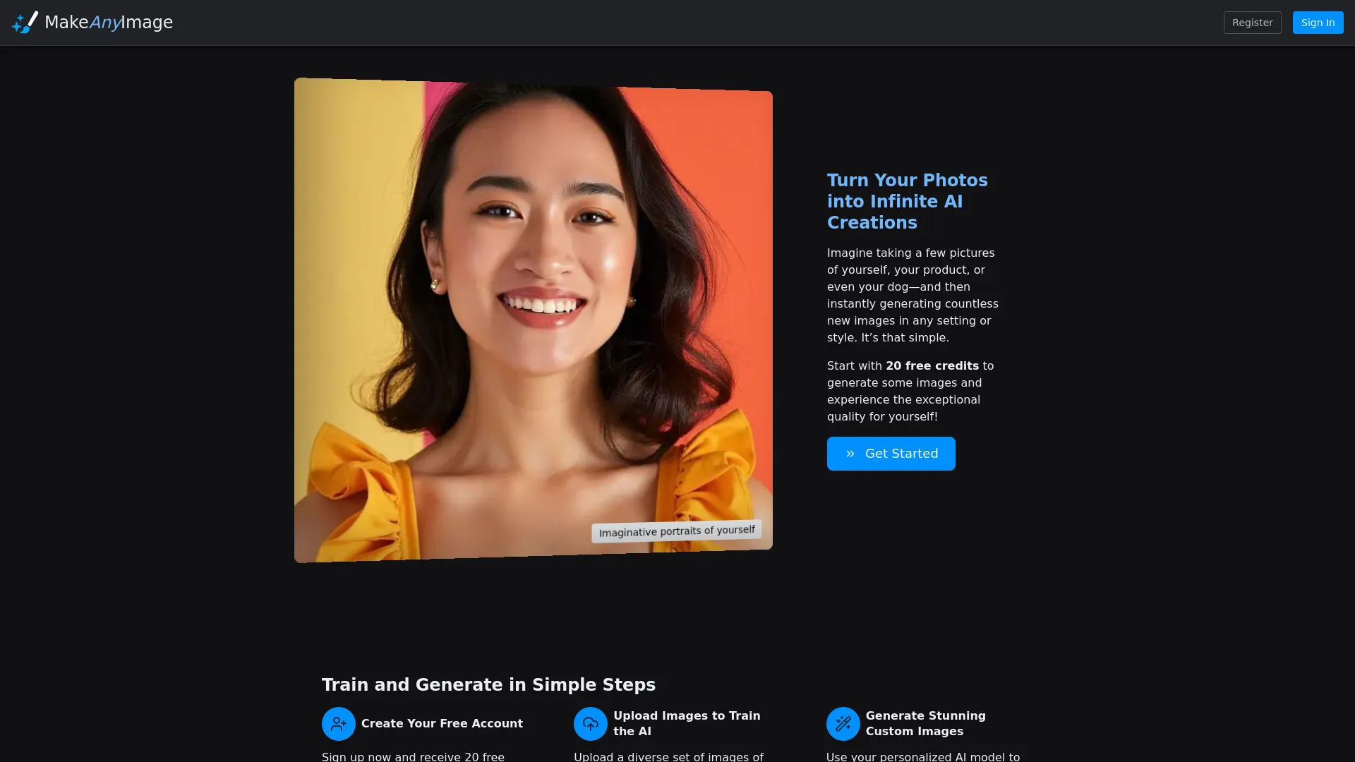 Crea Imágenes Generadas por IA - Make Any Image | Creati.ai
