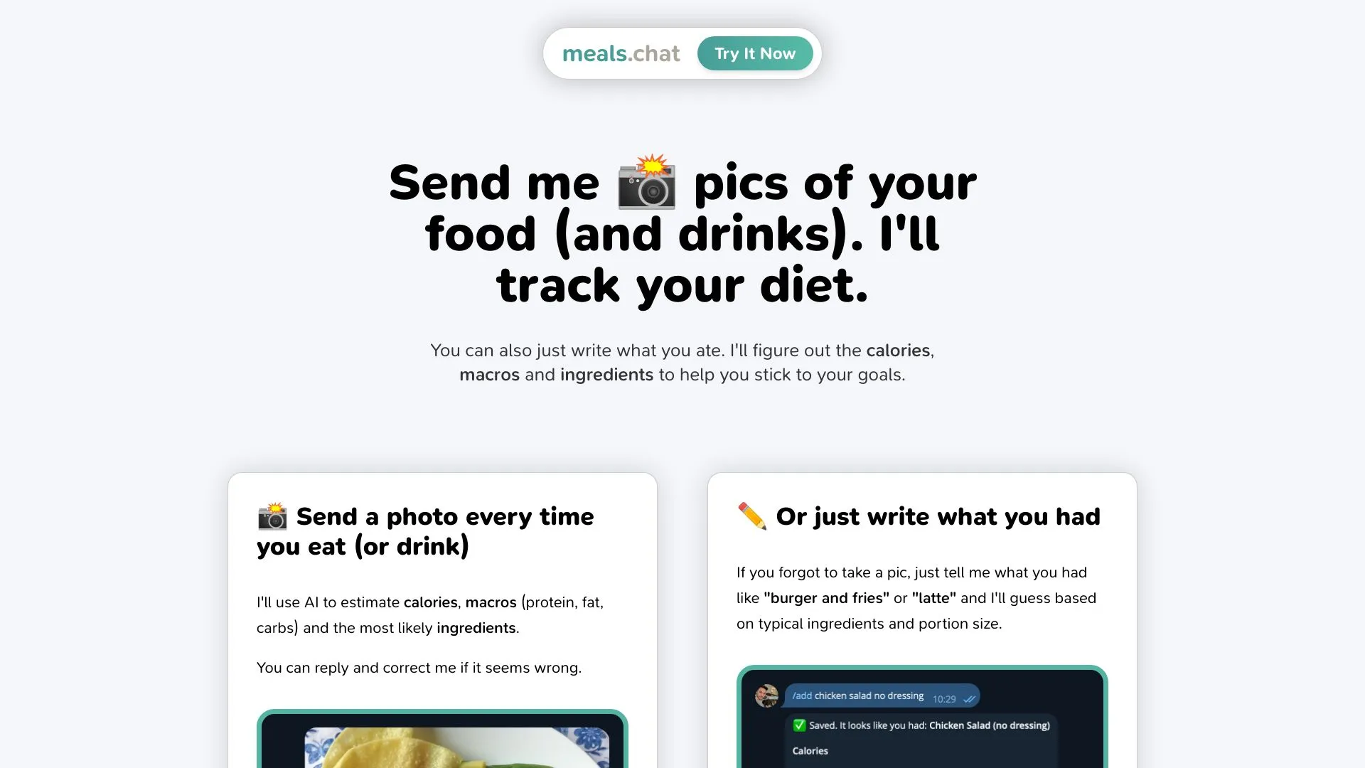 Meals.Chat: AI-Powered Diet & Nutrition Tracking | Creati.ai