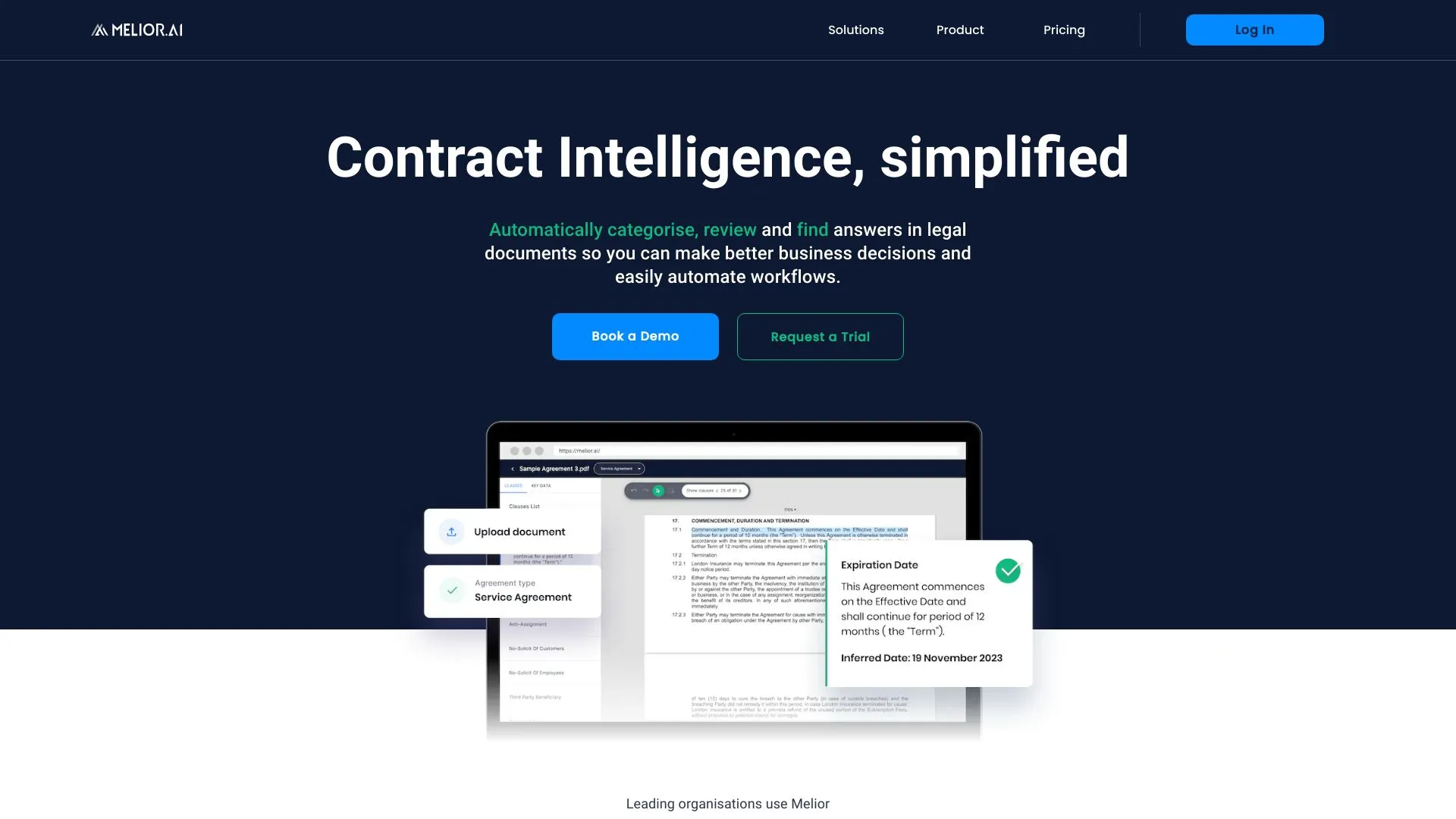 Melior AI - Advanced Contract Intelligence Platform | Creati.ai