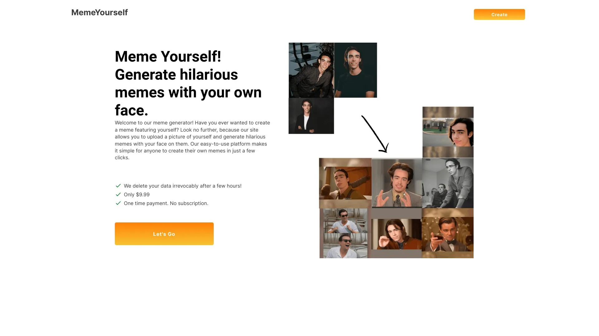 Meme Yourself - Crea Memes Personales con Facilidad | Creati.ai