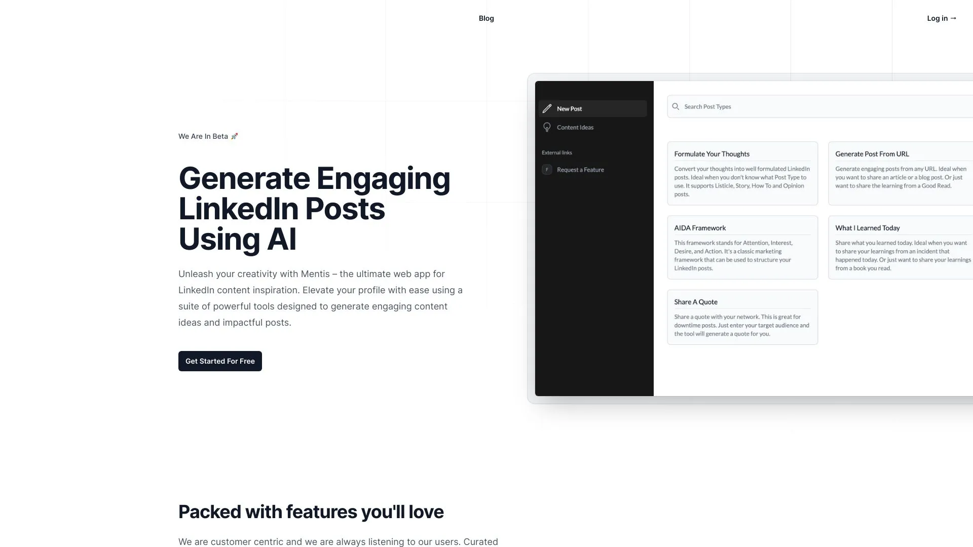 Mentis: AI-Powered LinkedIn Content Creator | Creati.ai
