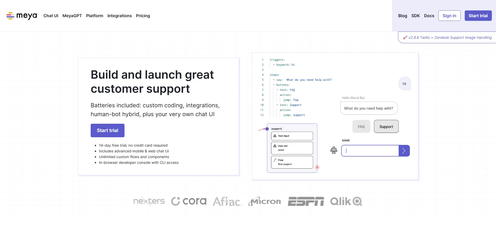 Meya AI - Intelligent Chatbot Development Platform | Creati.ai