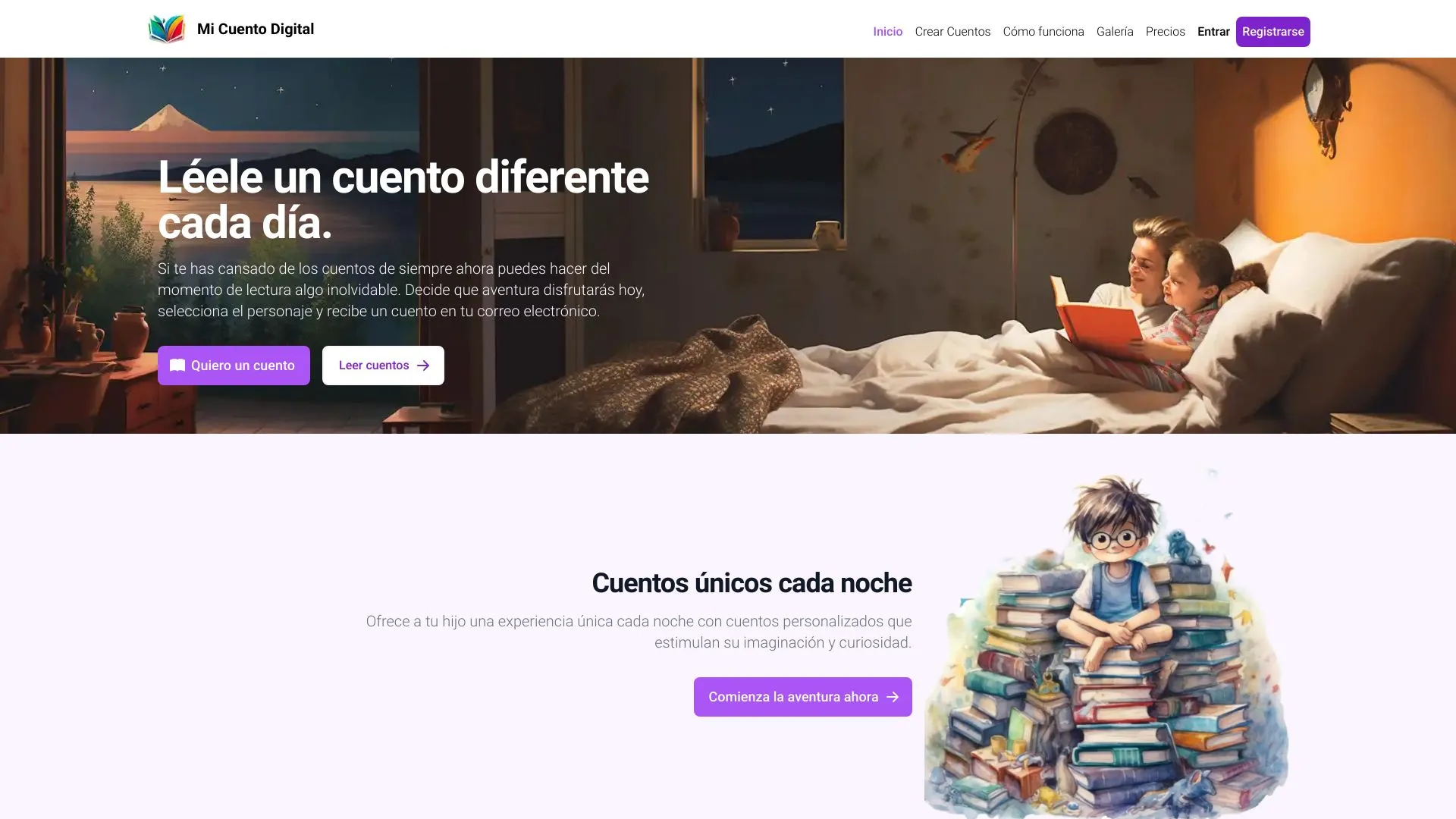 Mi Cuento Digital - Historias Personalizadas para Niños | Creati.ai