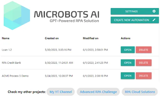 Microbots AI Platform - Automate Web Processes | Creati.ai