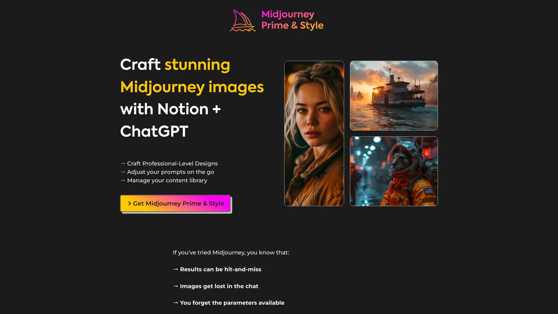 Midjourney Prime & Style: Notion Template for Creatives | Creati.ai