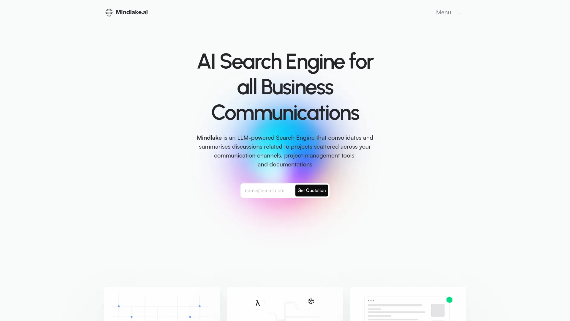 Mindlake - AI Search Engine for Business Communications | Creati.ai