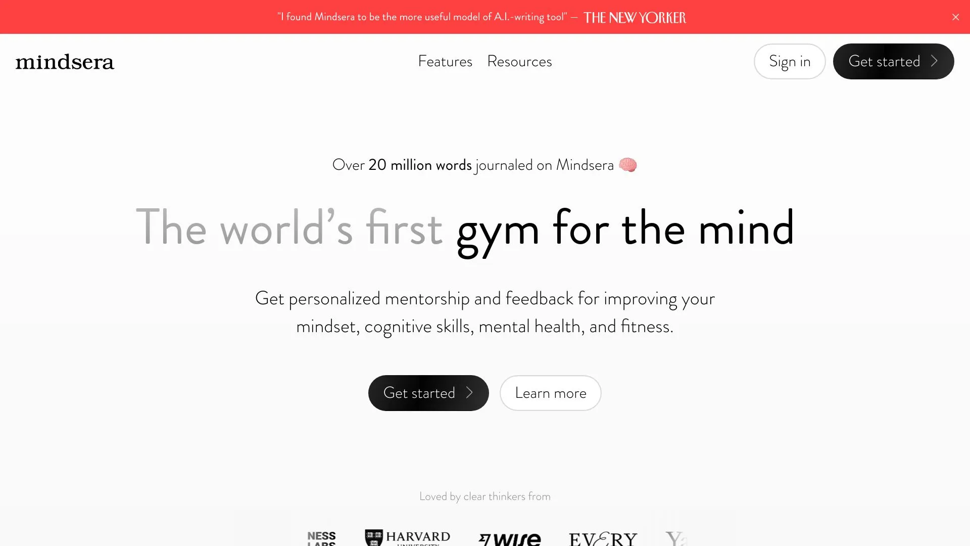 Mindsera: AI-Powered Journaling & Mentorship Platform | Creati.ai