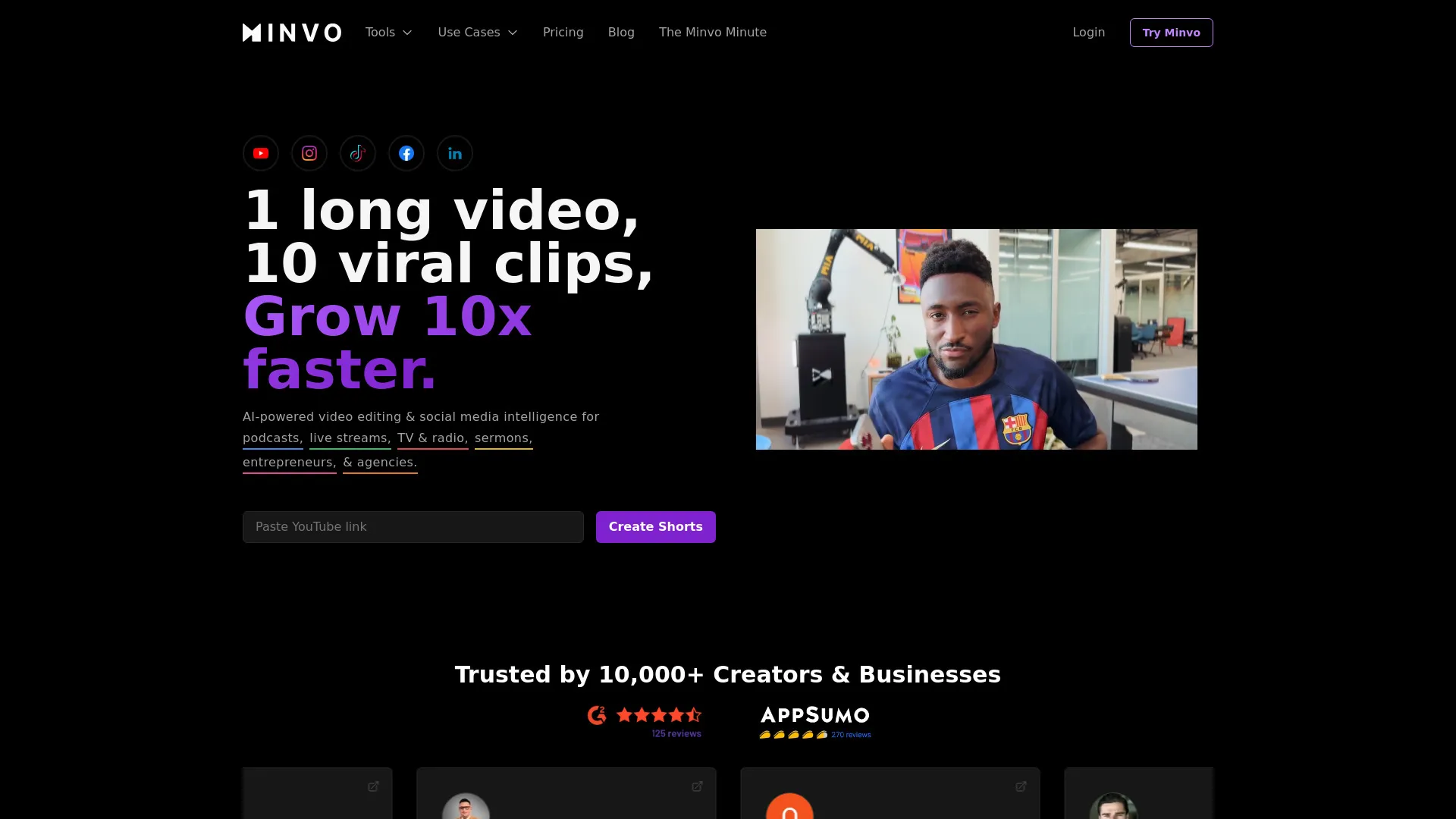 Minvo - AI Video Editing Tool for Social Media | Creati.ai