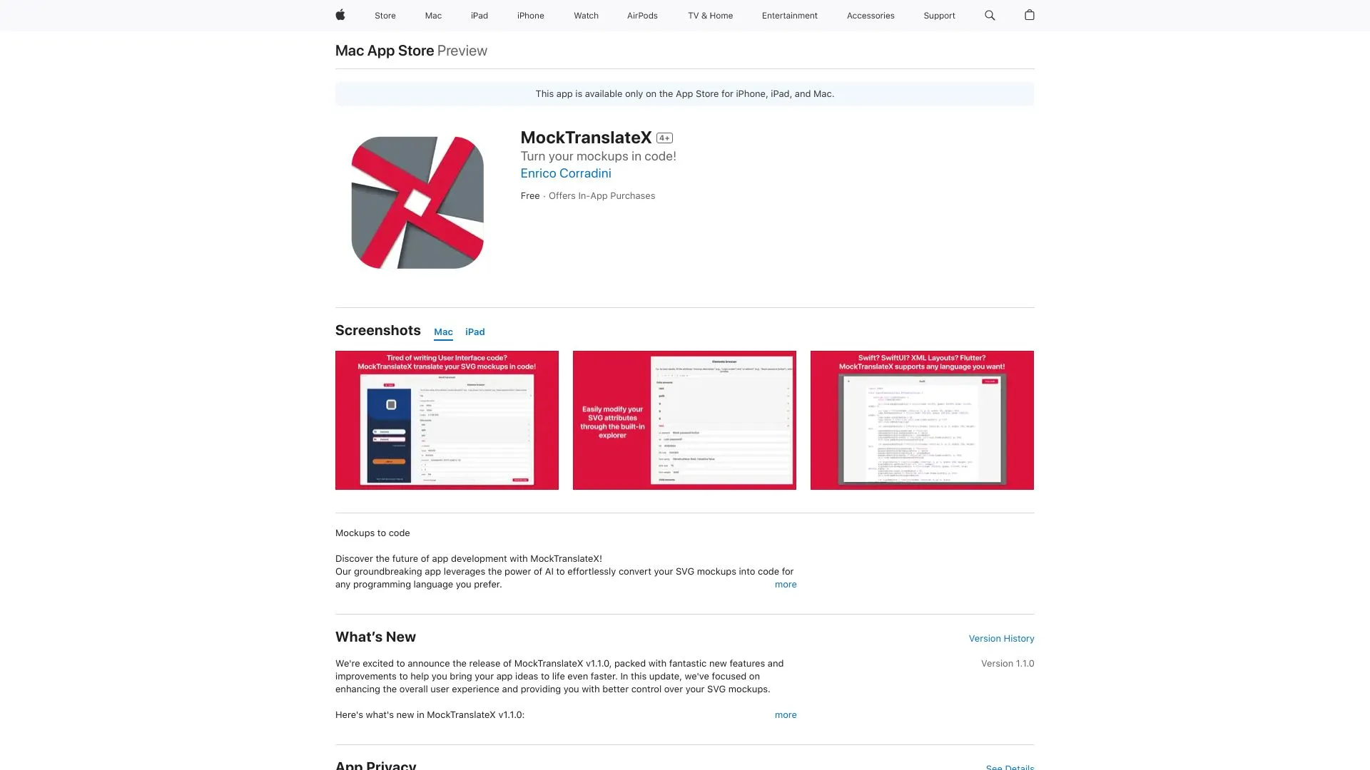 MockTranslateX - Convert SVG to Code Effortlessly | Creati.ai