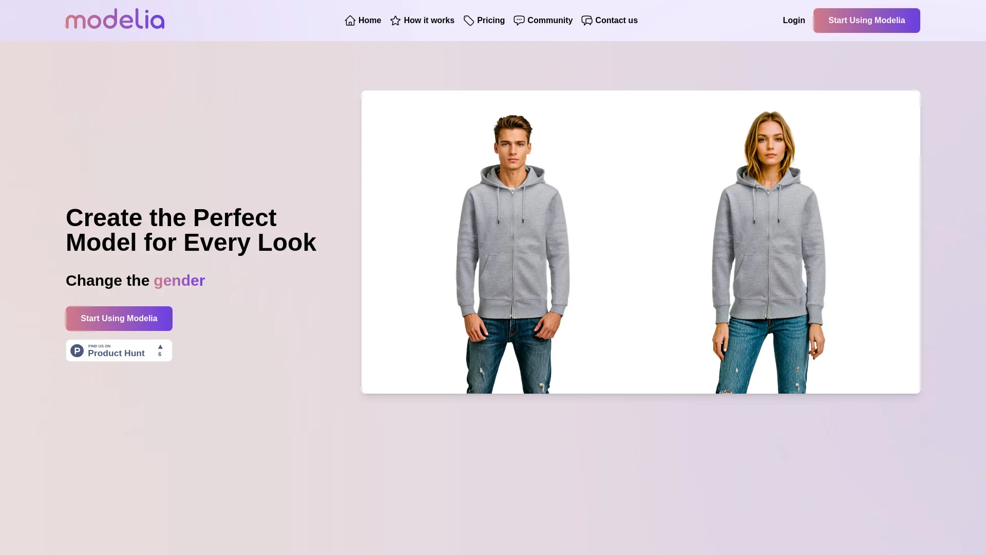 Modelia - AI-Powered Visual Customization Tool | Creati.ai