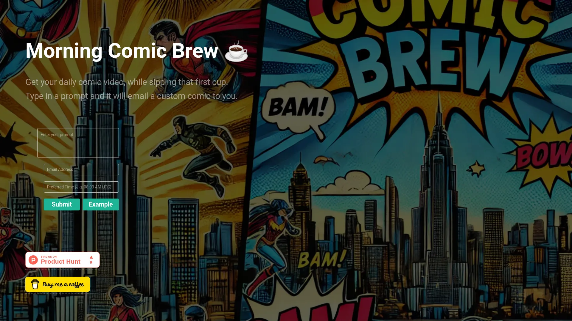 Personalized Comic Creation with Morning Comic Brew | Creati.ai