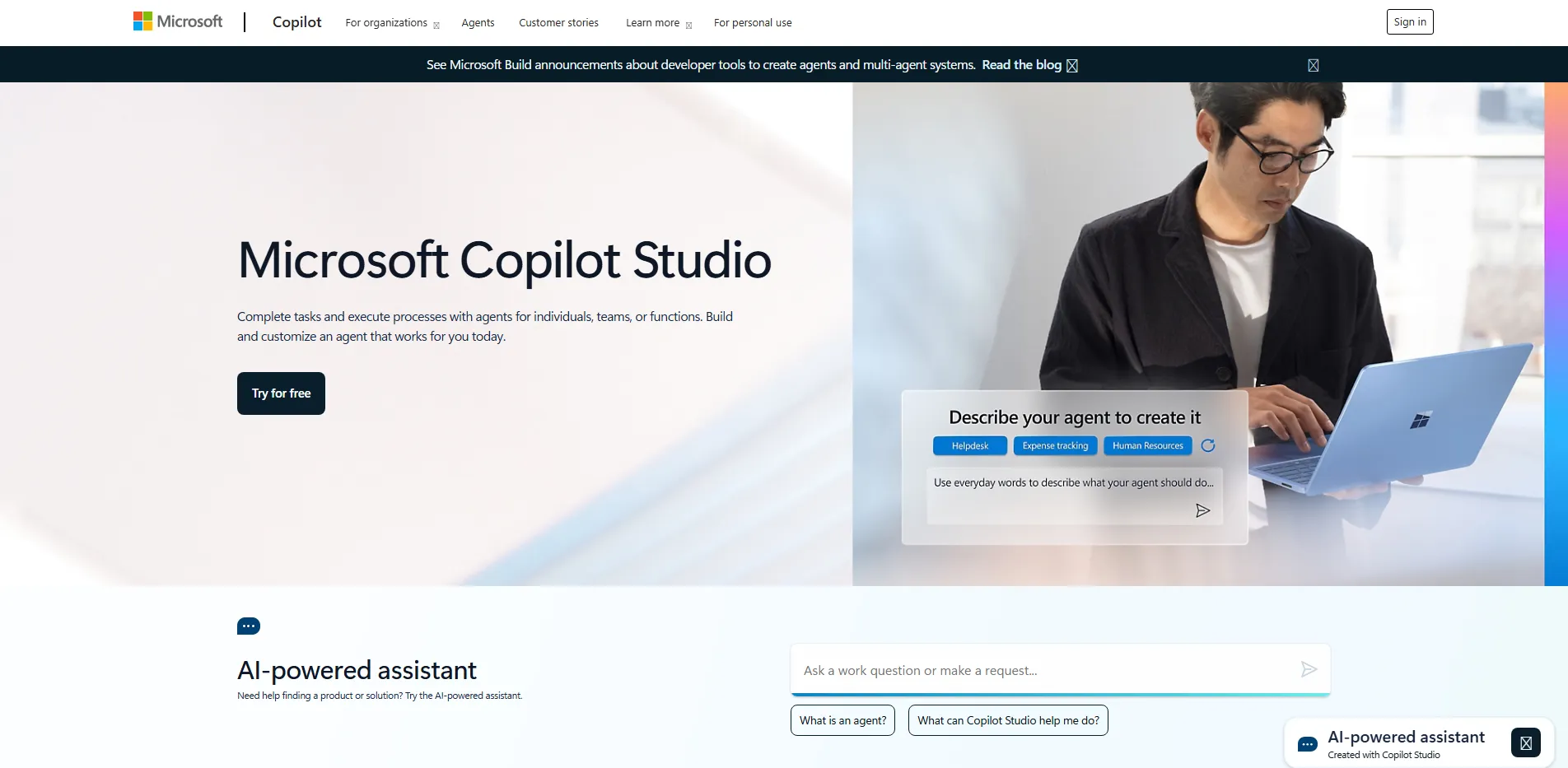 Microsoft Copilot Studio - Crie facilmente agentes de IA personalizados ...