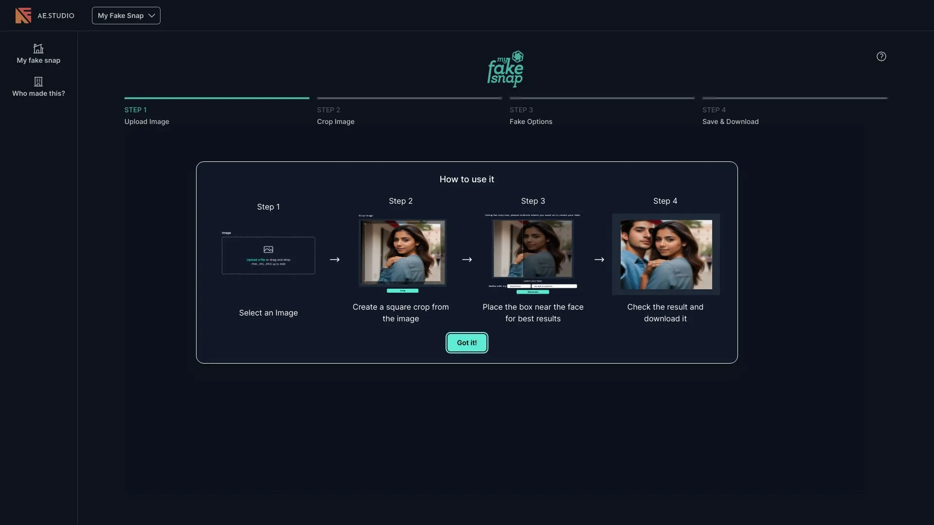 My Fake Snap : Créez et Partagez des Images Fausses Réalistes | Creati.ai