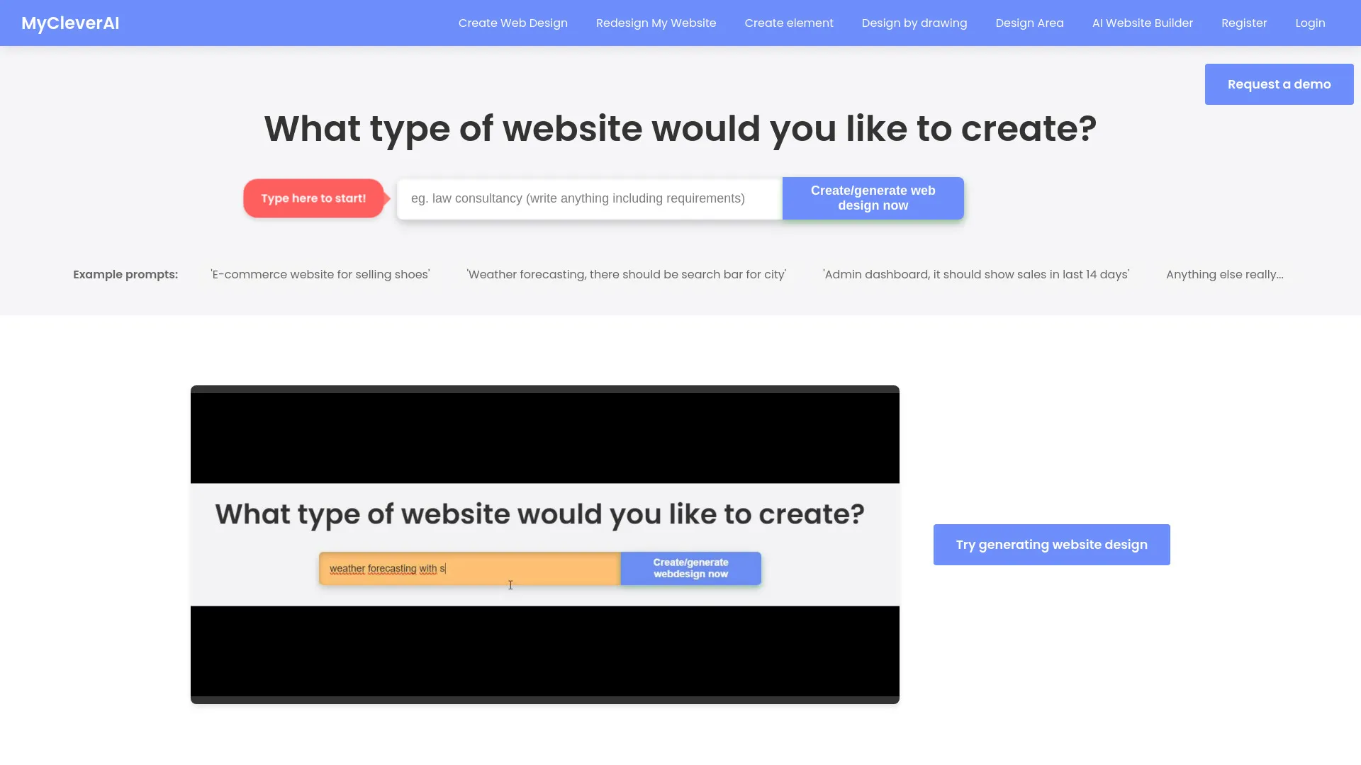 Effortless AI-Powered Website Design Tool | My Clever AI | Creati.ai