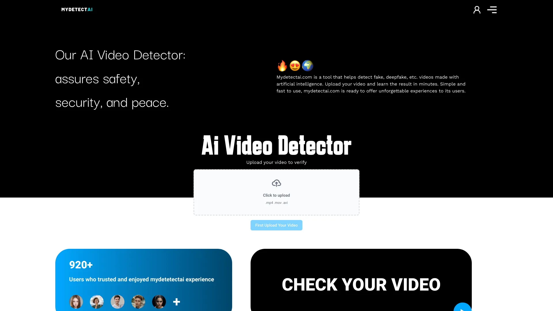 MyDetectAI - AI-Powered Deepfake Detection Tool | Creati.ai