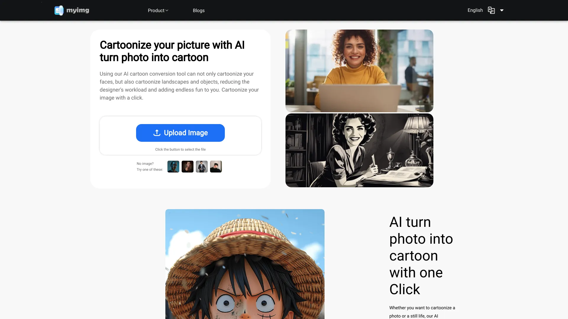 AI Cartoonify Your Photos – Myimg.ai | Creati.ai