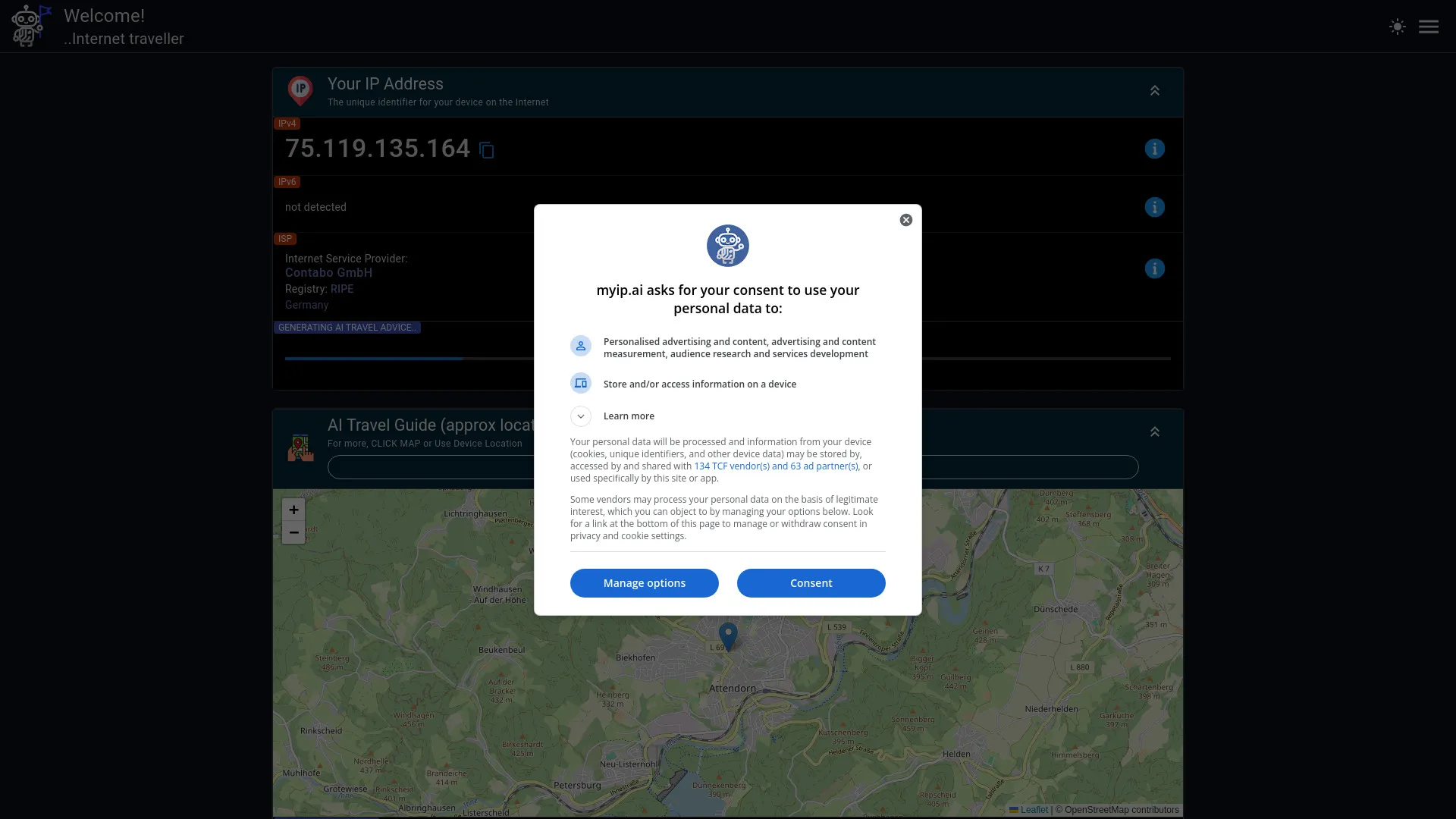 MyIP.ai - IP Location Tracking & Geolocation Lookup | Creati.ai