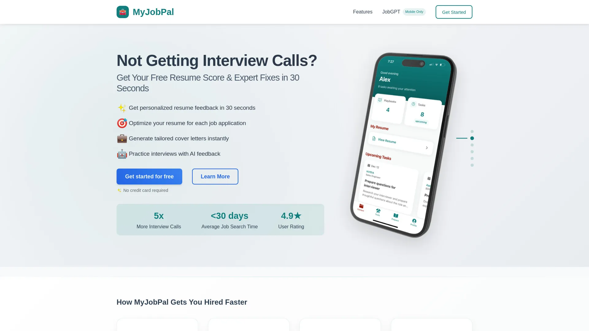 MyJobPal: AI-Powered Resume and Interview Prep | Creati.ai