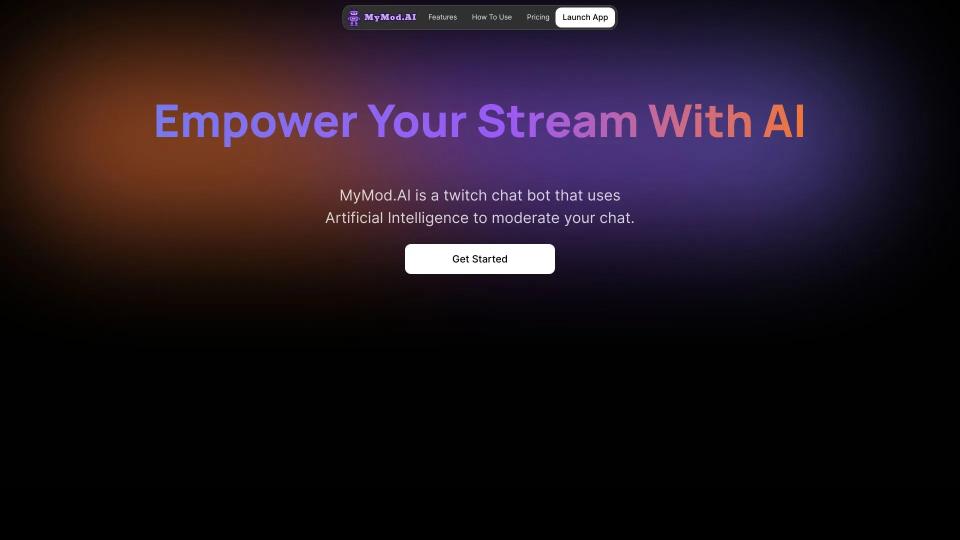 MyMod.AI - AI Twitch Chat Bot for Robust Moderation | Creati.ai