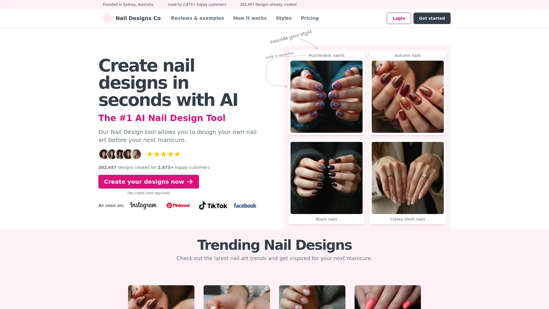 Crea diseños de uñas impresionantes al instante con IA | Nail Designs ...