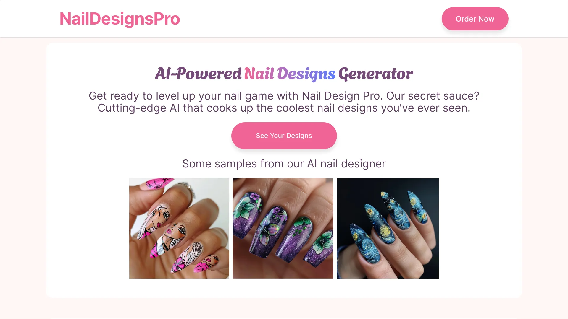 Nail Designs Pro | AI-Powered Nail Design Generator | Creati.ai