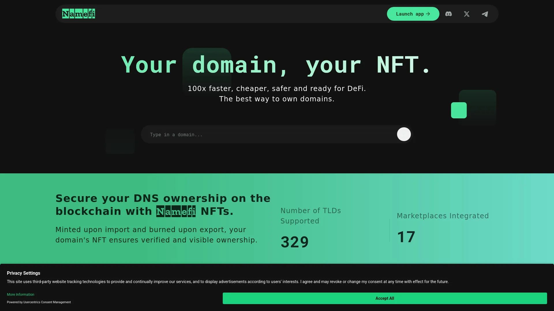 Namefi: Secure DNS Ownership on the Blockchain | Creati.ai